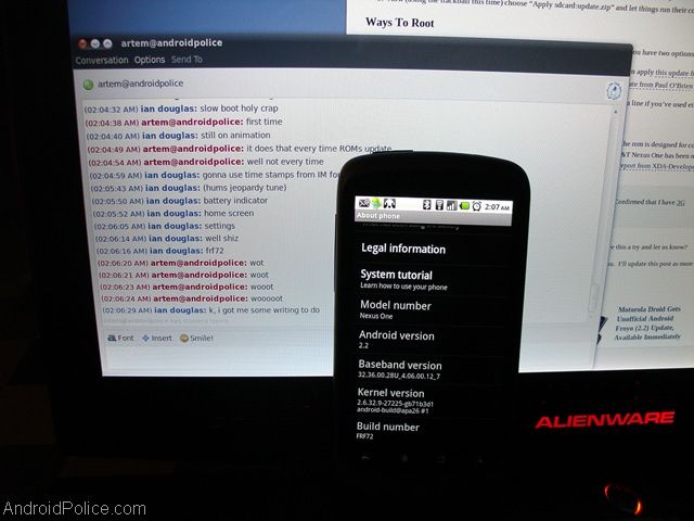 Latest Froyo Build For T-Mobile Nexus One Leaked (FRF72) – Now Available!