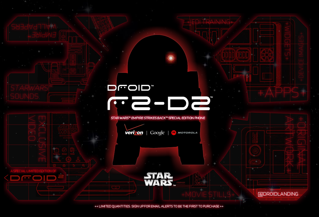 [Updated: The R2-D2 Droid 2 Site Is Live] Motorola Droid 2 Goes ...