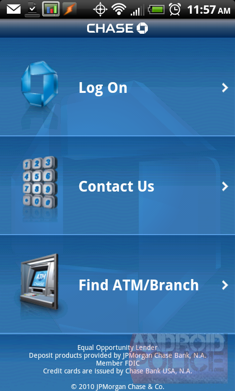 Official Chase Mobile Android App With Online Check Deposits Hits The ...