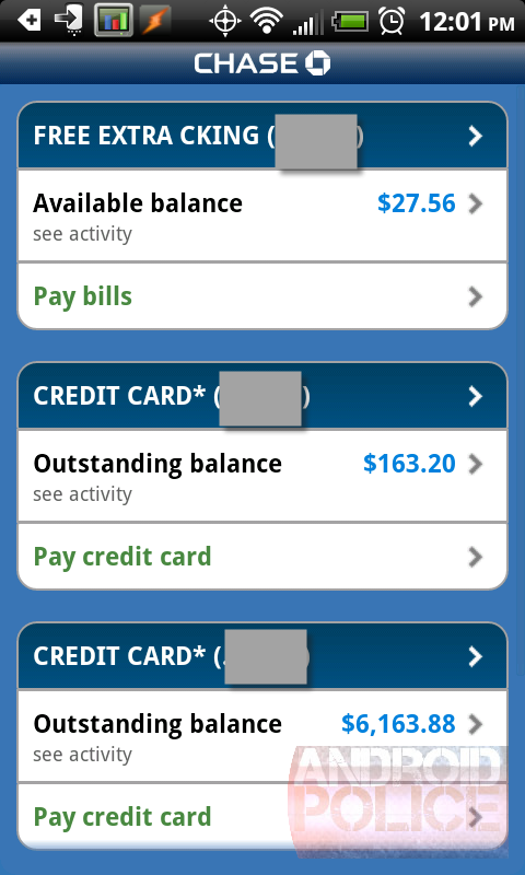 Official Chase Mobile Android App With Online Check Deposits Hits The ...