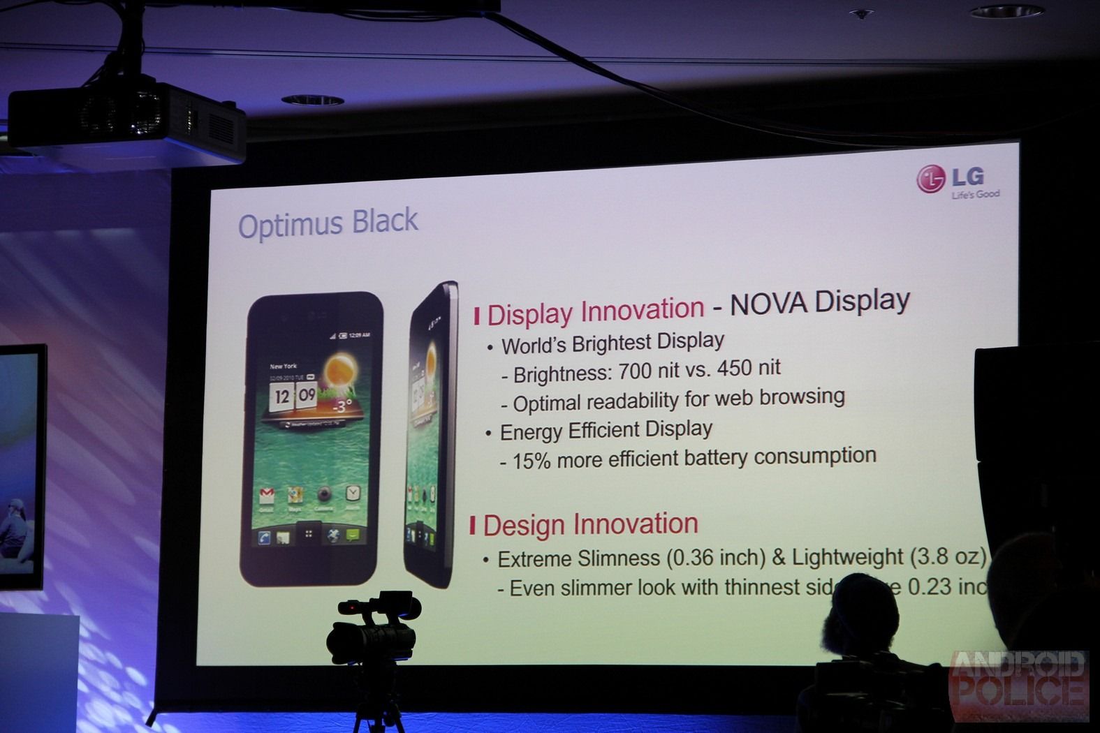 CES 2011: LG Officially Unveils Optimus Black - The World's Thinnest ...