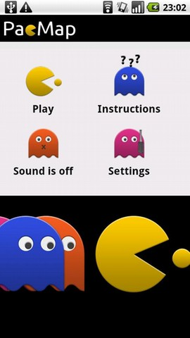 Android + PacMan + Google Maps = PacMap