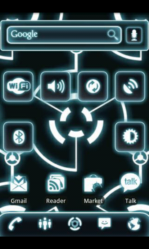 Now THIS Is How Android Theming Is Done: Tron Legacy Pro Theme For ADW ...