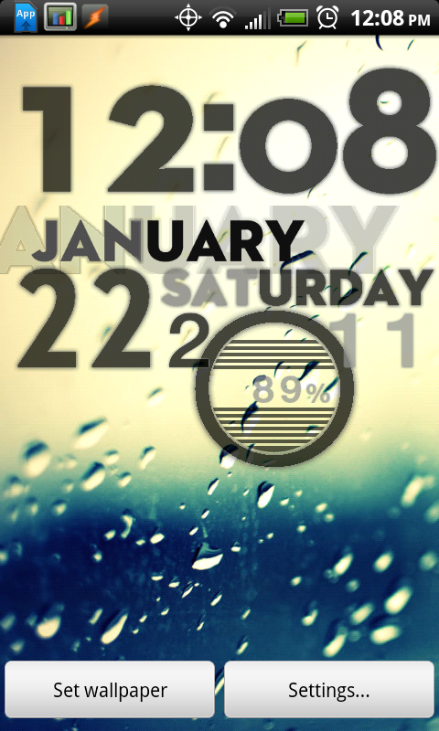 Stylish And Flexible "Typography Wall" Clock/Date/Battery Live ...