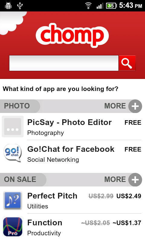 [Hands-On] Chomp: A New Hope For Finding Apps On Android