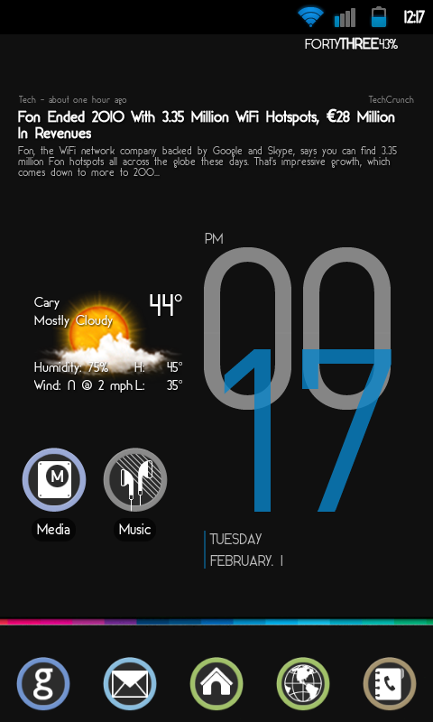The Beautiful Cowon D3 Clock Widget Now Available For Download