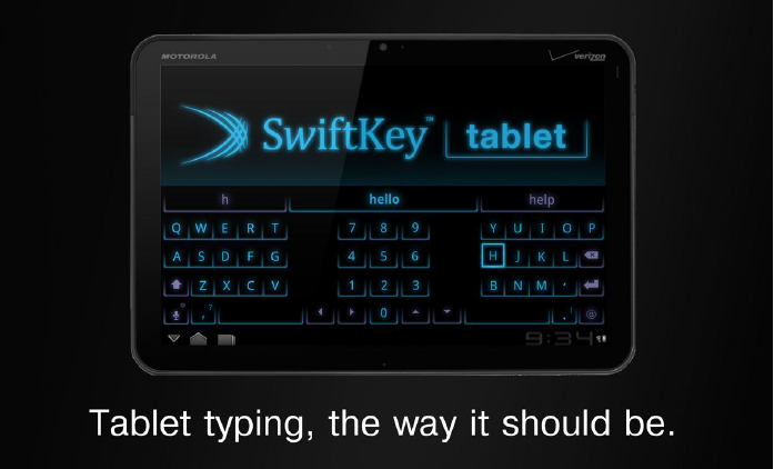SwiftKey Announces A Tablet-Optimized, Tron-Inspired Honeycomb Keyboard