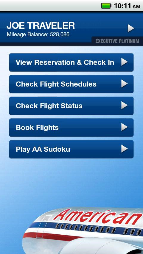 American Airlines Lands The Official App In The Android Market