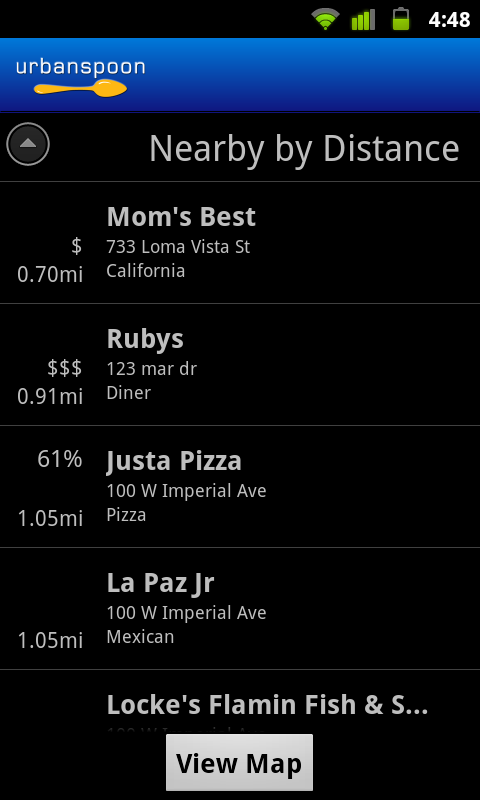 Urbanspoon For Android Gets Yelped Out: UI Update, Nearby Restaurant ...