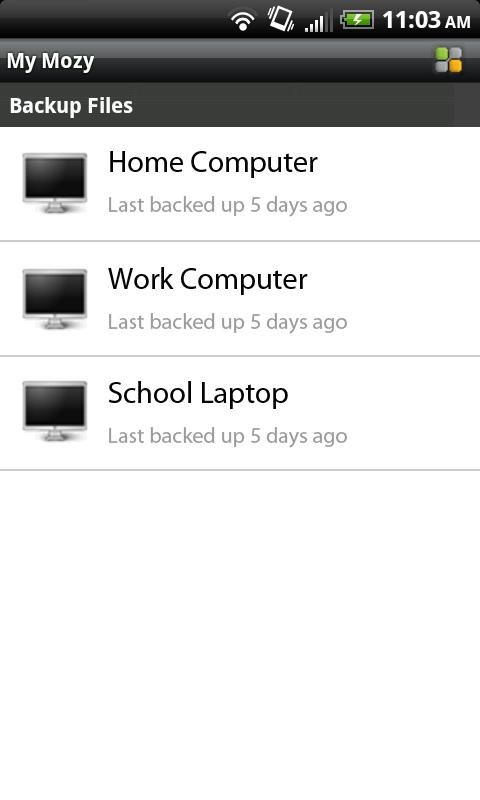 Mozy Android App Now Available