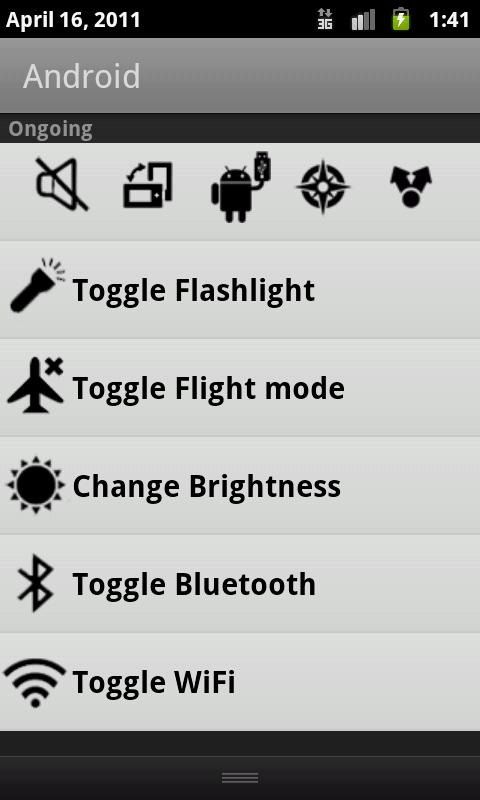 Notification Toggle Adds Power Control Widgets To The Notification Pulldown