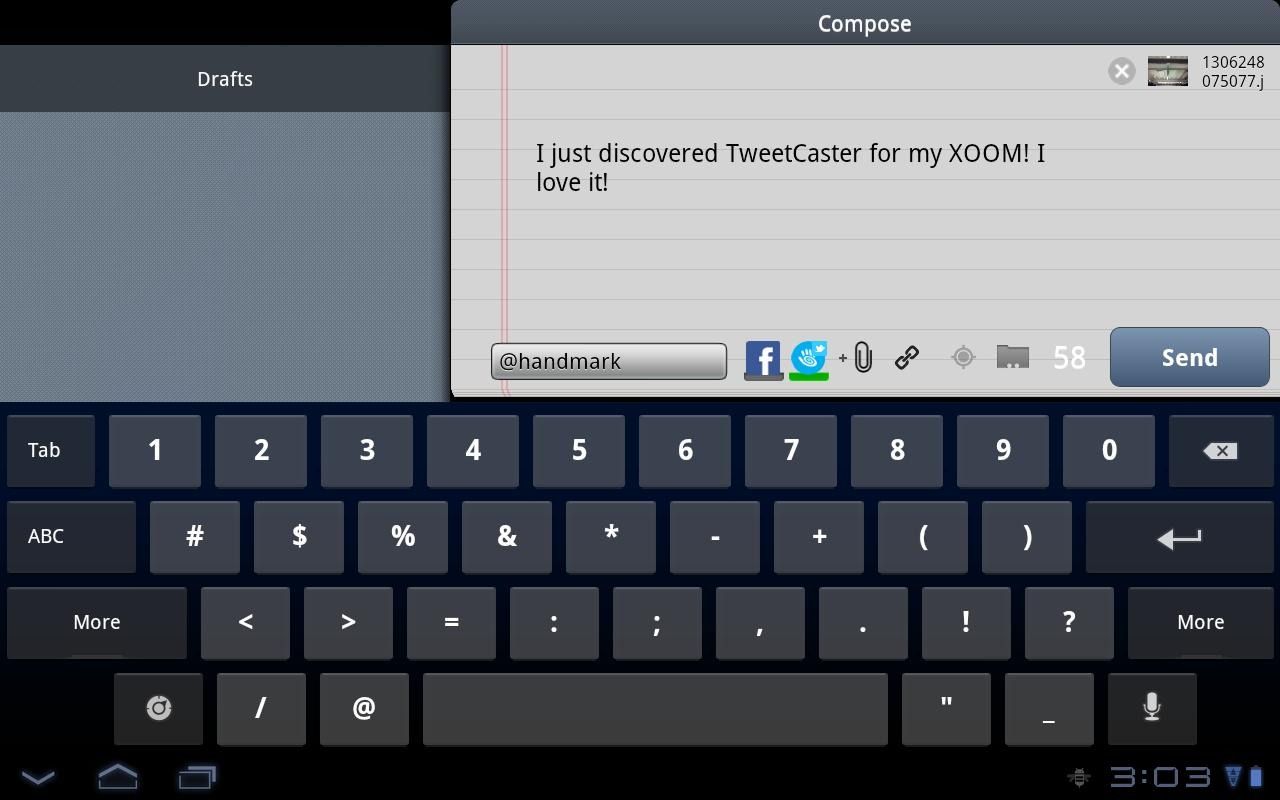 [New App] Tweetcaster HD For Honeycomb Lands In The Android Market