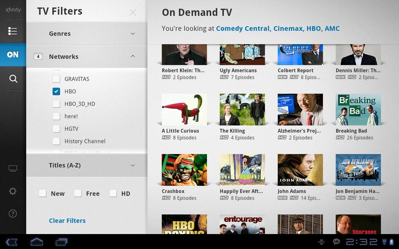 Comcast XFINITY TV App Updated With Honeycomb, Gingerbread Support ...