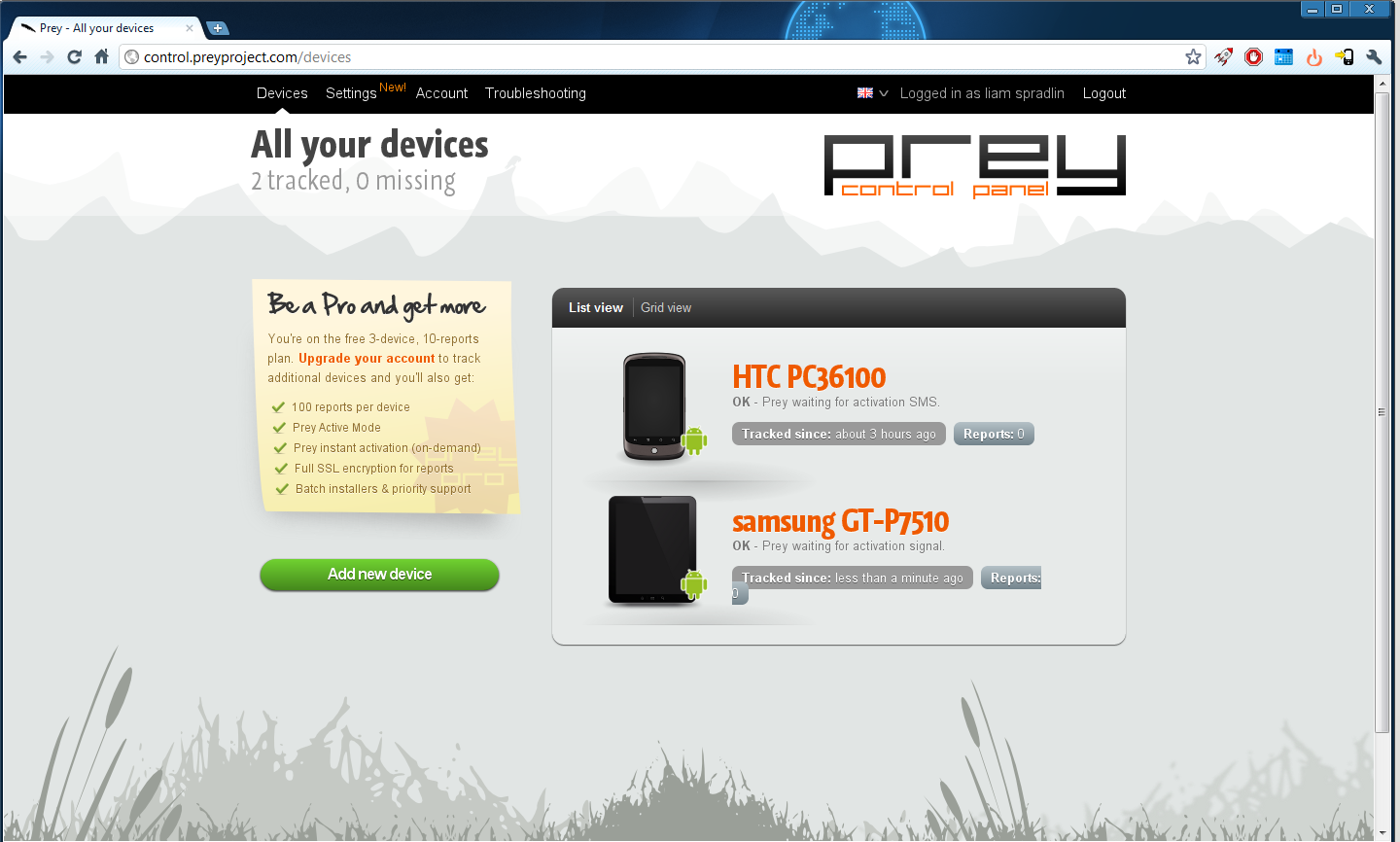 [Mobile Security App Shootout, Part 5] Prey Anti-Theft Pairs Basic ...