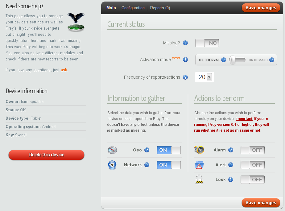 [Mobile Security App Shootout, Part 5] Prey Anti-Theft Pairs Basic ...