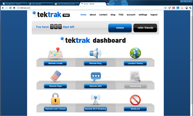 [Mobile Security App Shootout, Part 4] TekTrak Offers Basic Security ...