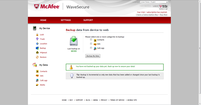 [Mobile Security App Shootout, Part 11] Wave Secure From McAfee: A Big ...
