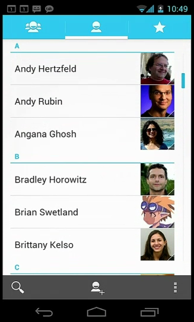 ICS Has Completely Revamped Your Contacts Into The "People" app