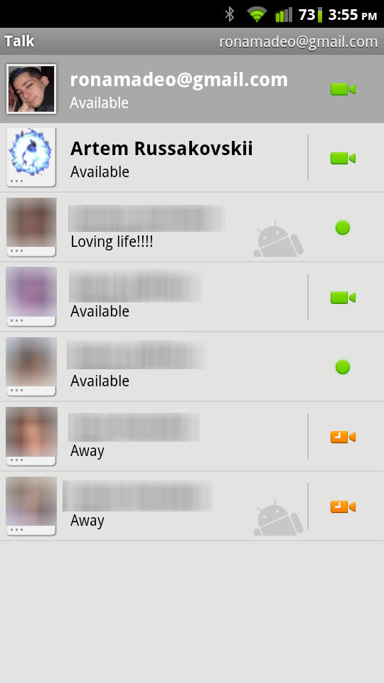 [Getting To Know Android 4.0, Part 2] Google Talk Gets A Facelift