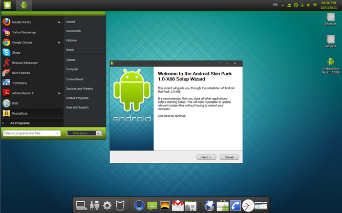 [Download] Android Skin Pack Disguises Windows 7 As An Android Launcher