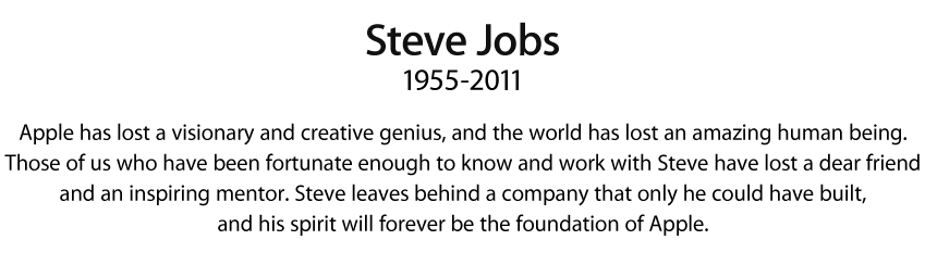 Steve Jobs, 56, Co-Founder Of Apple Computer, Has Died