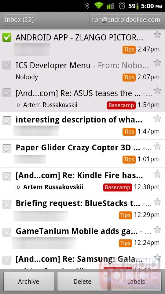 [Getting To Know Android 4.0, Part 1] Gmail: Android's Most Important App