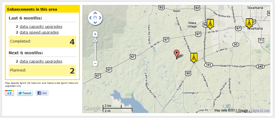 Sprint Launches New Network Site, Lets You See Enhancements In Your Area
