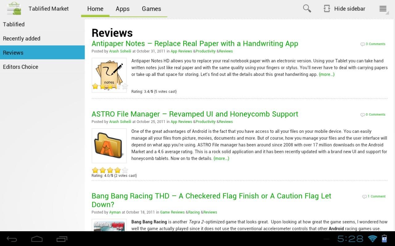 11 Best Android 3.0+ Apps For Tablets From The Last 2 Weeks (11/14/11 ...