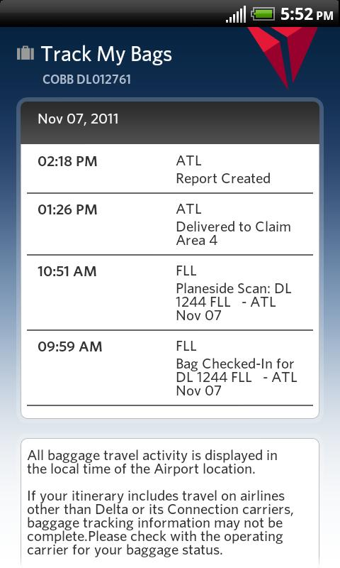 Brilliant: Fly Delta App Now Allows Travelers To Track Checked Bags ...
