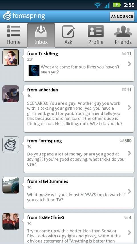 Formspring Android App Hits The Market, Lets You Ask And Answer ...