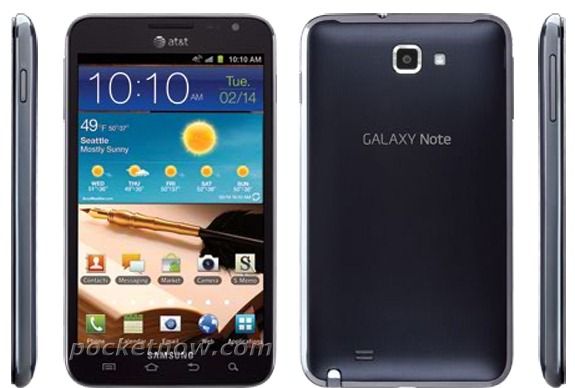 Official Samsung Galaxy Note Press Shot With AT&T Branding Leaks ...