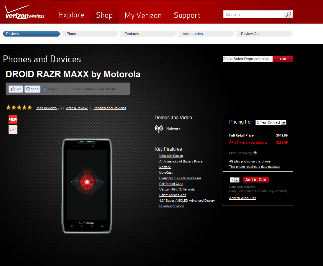 [Updated: Live Now At VZW] Motorola Droid RAZR MAXX Release Date ...