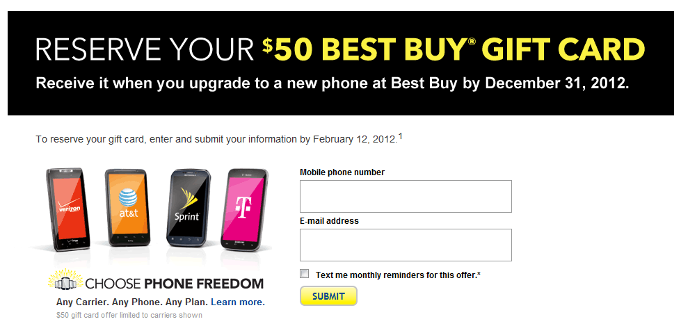 Best Buy Introduces 'Phone Freedom,' Gives Up A $50 Gift Card If You ...