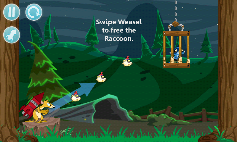 [New Game] Rescue Forest Animals, Capture Hapless Chickens, Fly Through The Air With Rocket Weasel