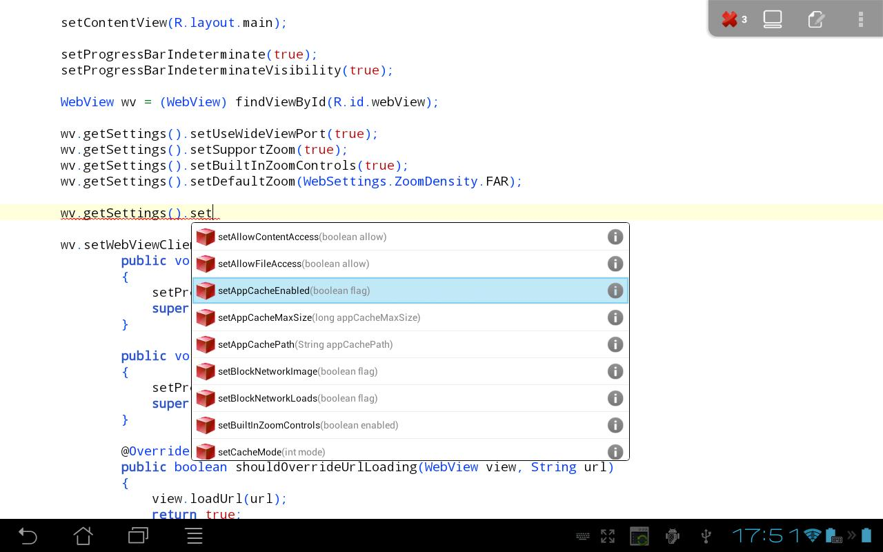 New App Impressive Aide Is An Ide That Lets You Write And Compile Android Apps On Your