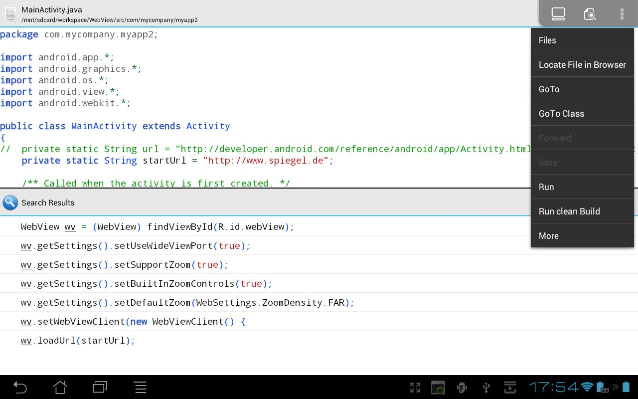 New App Impressive Aide Is An Ide That Lets You Write And Compile Android Apps On Your