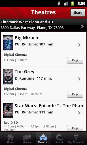Cinemark Releases Official Android App For Theater Finding, Ticket ...