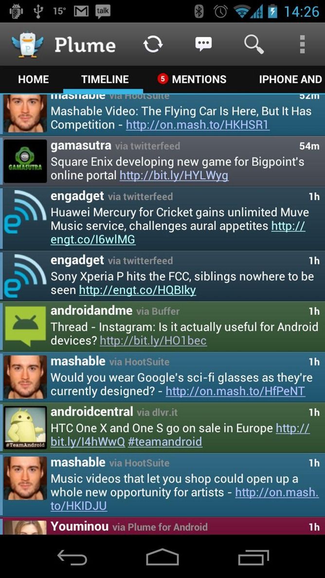 Plume Updates With A Fancy New ICS Theme, Looks Better Than Twitter's ...