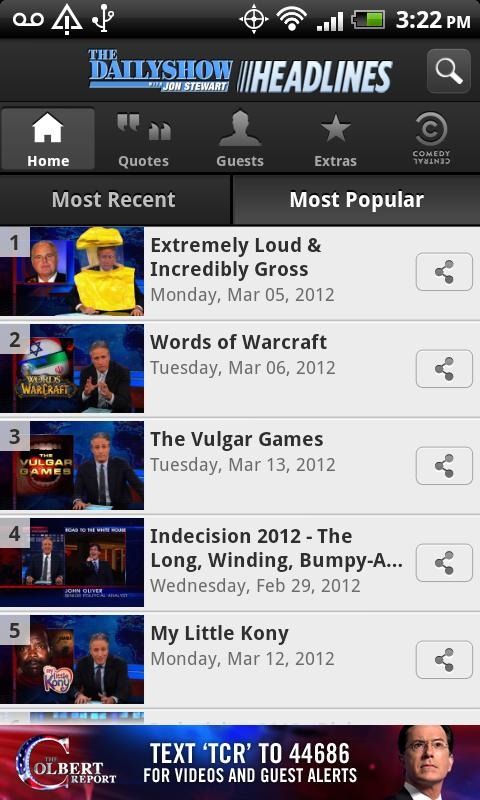 [New App] Official Daily Show Headlines App Hits The Play Store