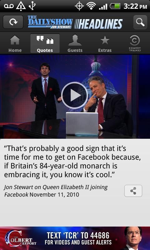 [New App] Official Daily Show Headlines App Hits The Play Store