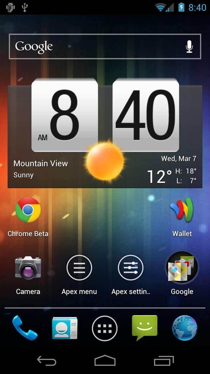 Apex Launcher For ICS Gets Bumped To Version 1.2, Supports Themes, Adds ...