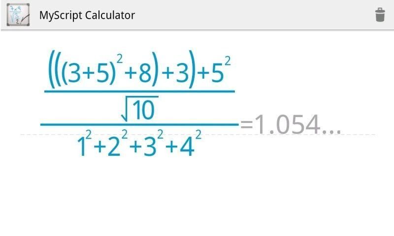 MyScript Calculator Lets You Write Math Expressions On Your Screen ...