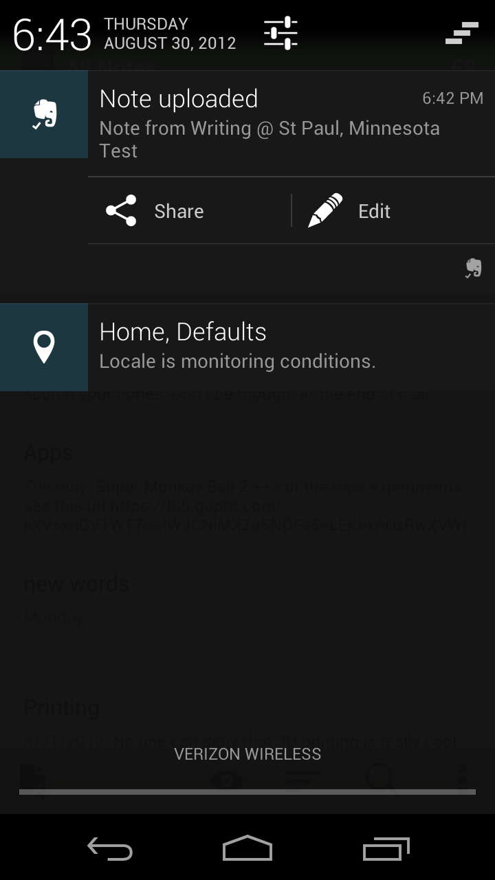 Evernote App Updated To Version 4.2, Brings Jelly Bean Notification ...