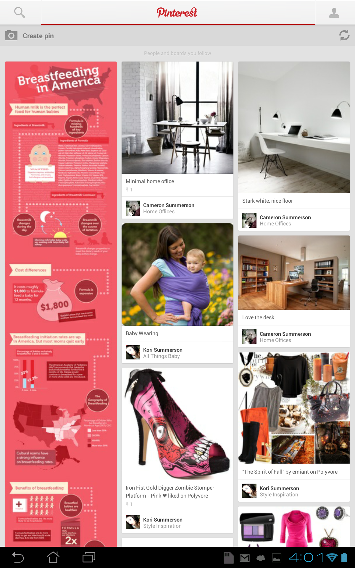 [Review] Pinterest For Android: A Perfectly Designed Android App (That ...