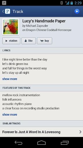 Pandora Updated To v1.7, Introduces A Brand New UI, Song History, And ...