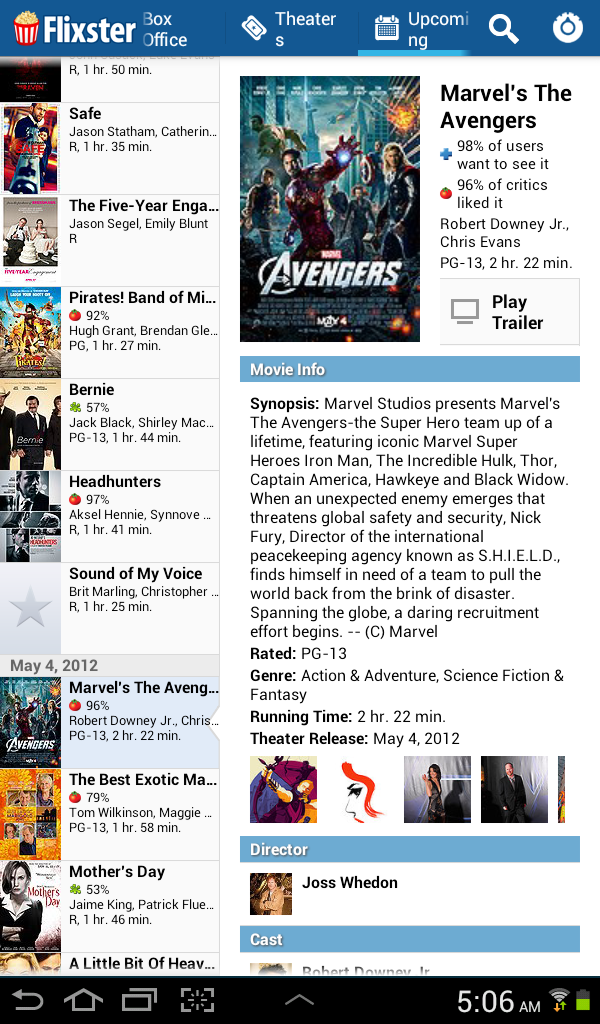 Movies By Flixster App Gets Updated To Support New Android Style Guide ...