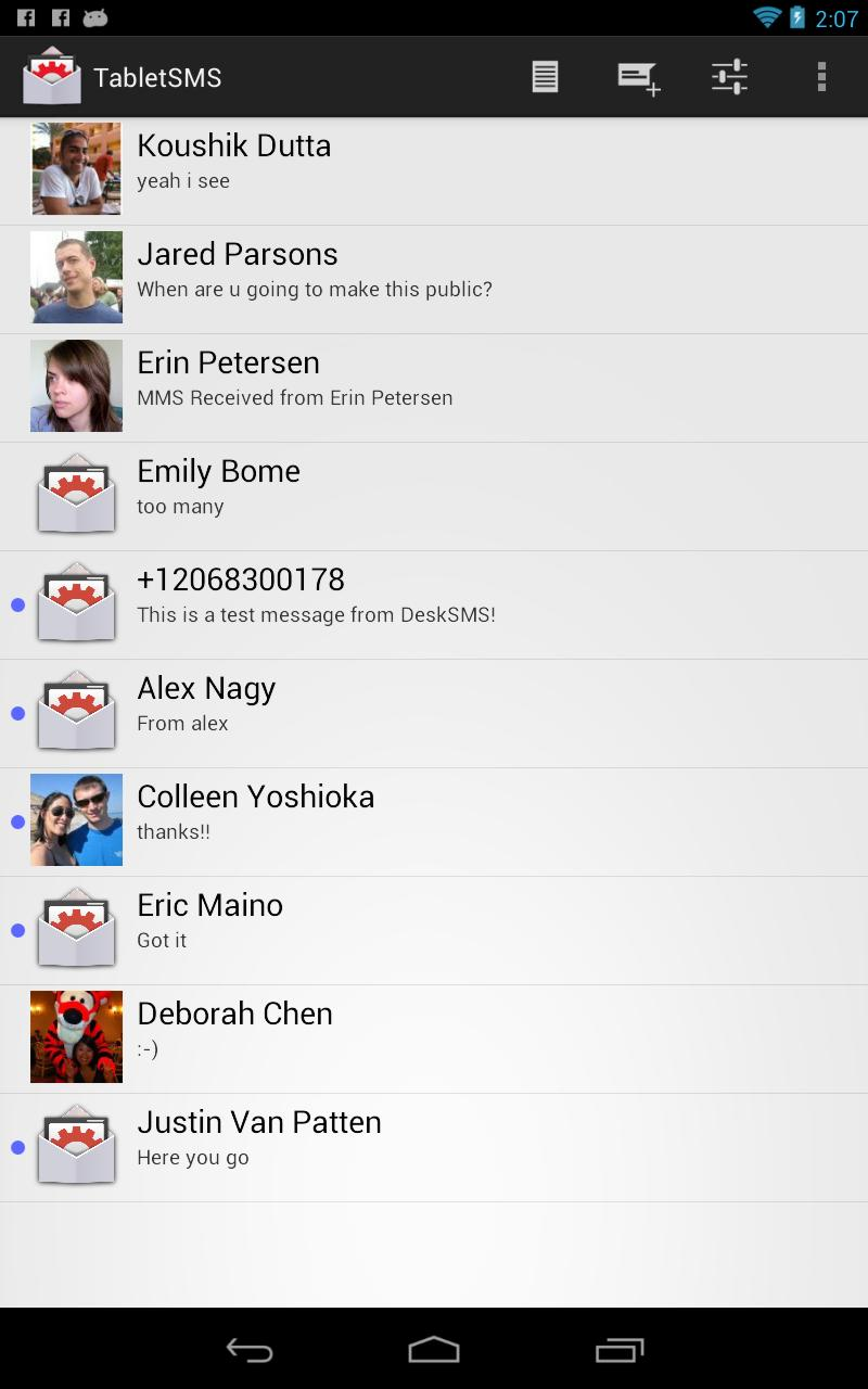 [New App] TabletSMS, From The Creator Of DeskSMS, Lets You Send SMS And ...