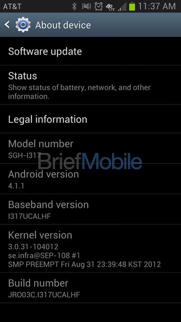 Leaked Screenshots Reveal AT&T's Samsung Galaxy Note II (SGH-I317)