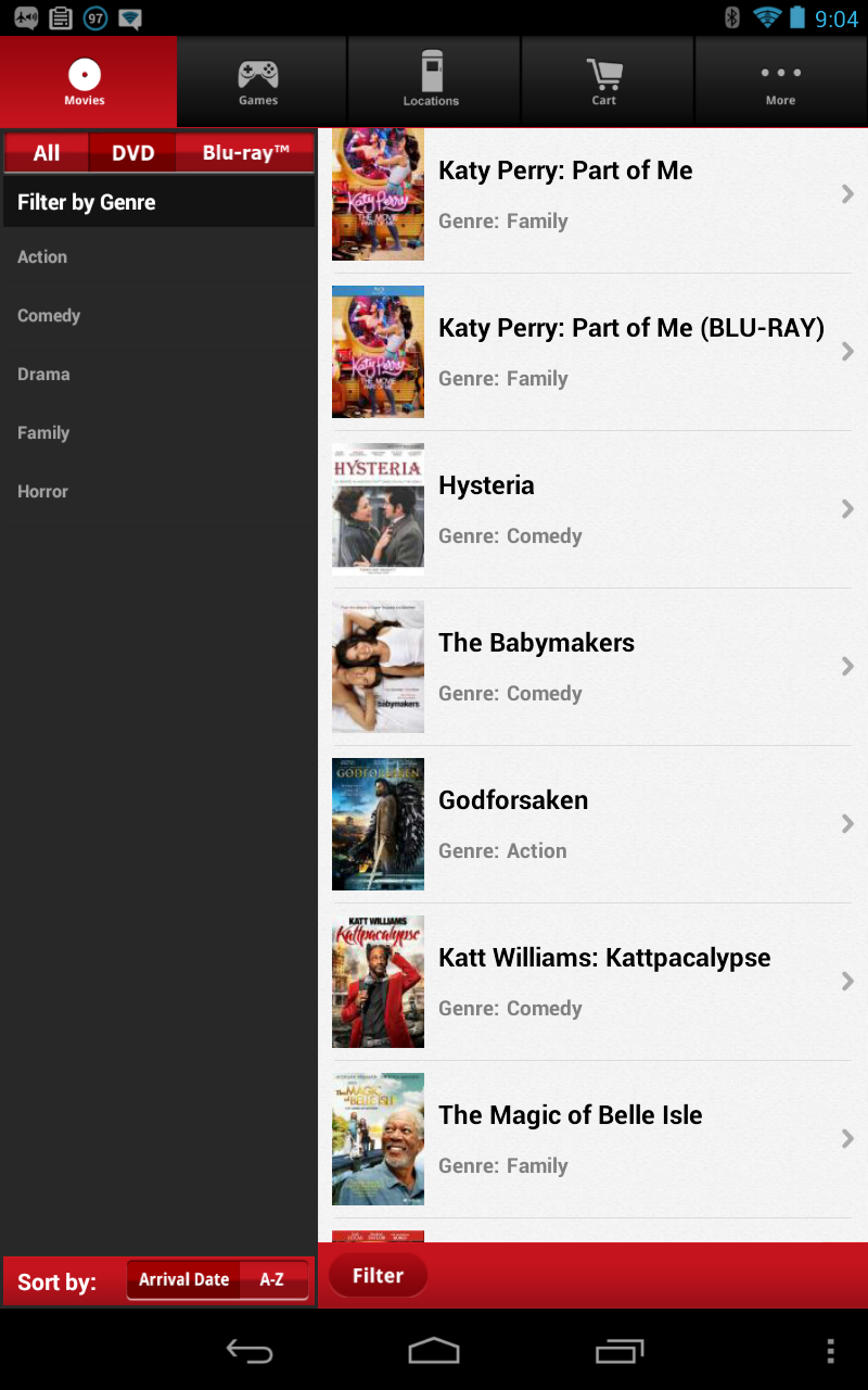 Redbox App For Android Updated to v3, Brings Better Design And Improved ...