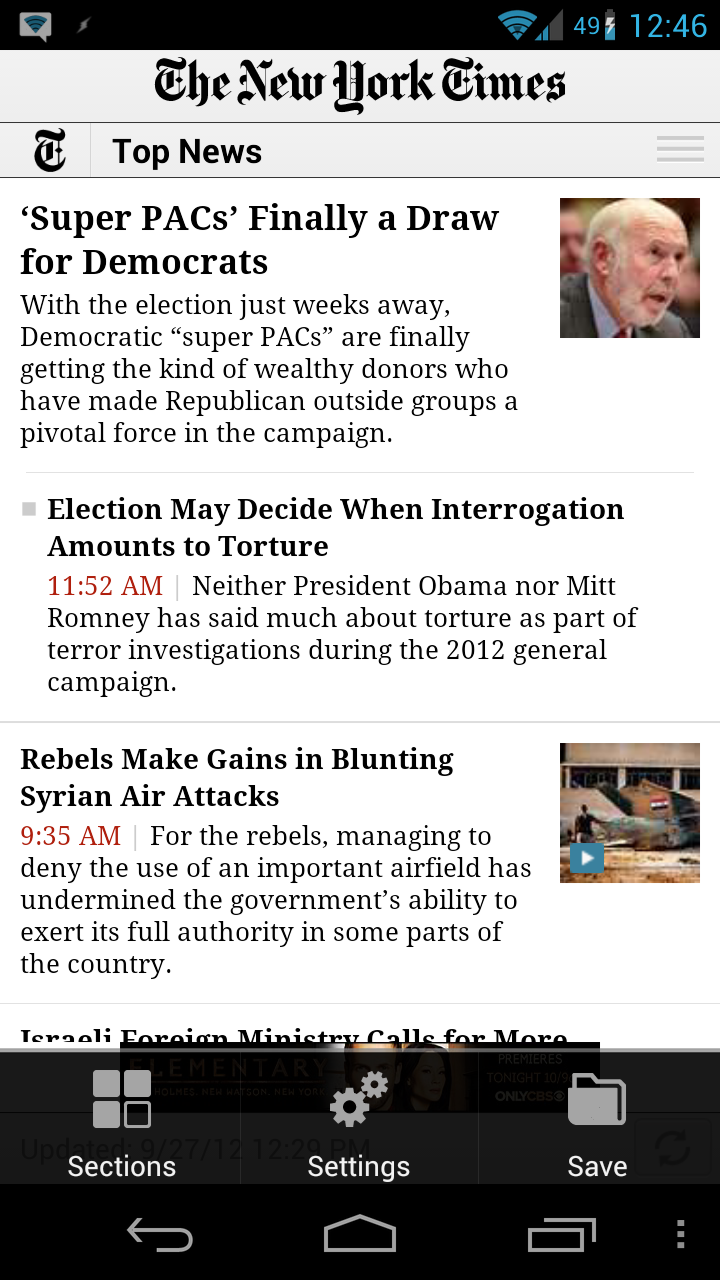 New York Times App Updated With All New, Holo-Inspired Interface